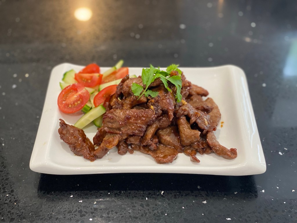 Beef garlic and pepper